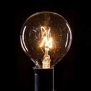 Hometown Evolution, Inc. Box of 25 G50 Clear 2 Inch 7 Watt C7 (E12) 3/8" Base Replacement Bulbs