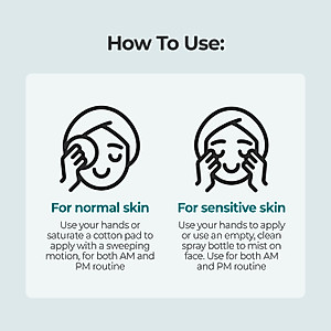 numbuzin No.1 Pure-Full Calming Herb Toner | Breakouts, Redness, Excess Oil Control, Blackhead Removal | Centella Asiatica, Heartleaf, Licorice Root | Acne-Prone, Sensitive Skin | 10.14 fl. oz