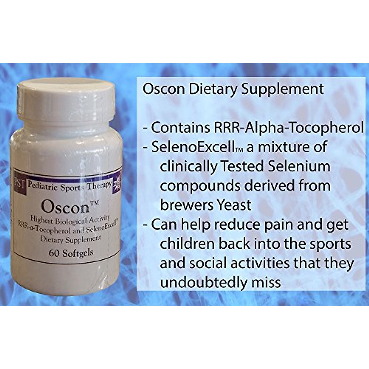Oscon 60 ct - RRR-a-tocopherol & Selenium Nutraceutical Supplement