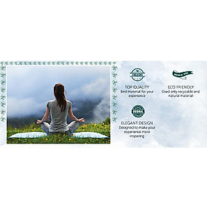 Pan Yoga Non Slip Yoga Mat with Carrying Strap – 100% Eco-friendly Pro Yoga Mat- Natural Rubber and PU - Organic Yoga Mat for Women, Large Yoga Mat for Men, (74" x 28" x 4mm Thick) (Sky Turquoise)