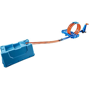 Hot Wheels Track Builder Multi Loop Box Ultimate Storage 10 Feet of Track, Connectors, Launcher, Diecast Car, Portable Ages 4 and Above