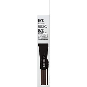 Maybelline TattooStudio Waterproof Eyebrow Gel Makeup, Deep Brown, 1 Count