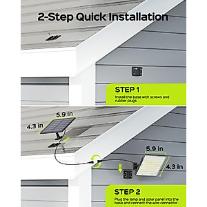 JACKYLED Solar Lights Outdoor with Motion Sensor, 113LED Cool White Solar Flood Lights, Waterproof Dusk to Dawn Solar Powered Security Spot Lights for Porch Patio Yard Garage, 1 Pack