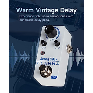 FLAMMA FC17 Analog Delay Pedal Vintage Delay Effects Electric Guitar Pedal True Bypass