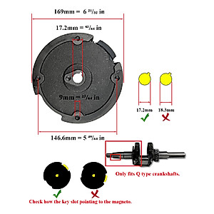 YAMAKATO Electrical Starter Kit for Predator 212 Coleman Honda Non Hemi 196cc 212cc 224cc Small Engine Mini Bike Go Kart