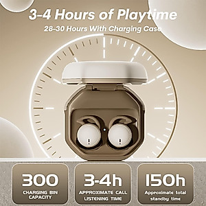 Xmenha Invisible Sleep Earbuds Wireless Smallest Tiny Small Mini Discreet Earbud Noise Cancelling Sleep Ear Buds for Sleeping Earphones Bluetooth 5.3 Comfort Hidden Headphones for Side Sleepers, Work