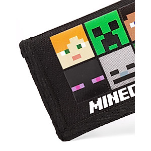 Minecraft Wallets Game Black OR Green Creeper Money Purse One Size
