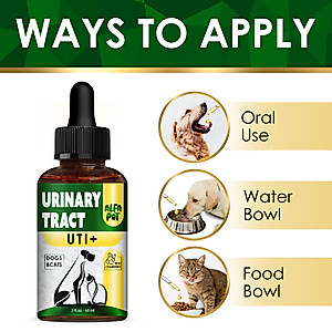 Cat Urinary Tract Infection Treatment • Dog UTI Treatment • Dog & Cat Urinary Supplement • Care for Bladder & Kidney • Herbal Composition • 2 Oz