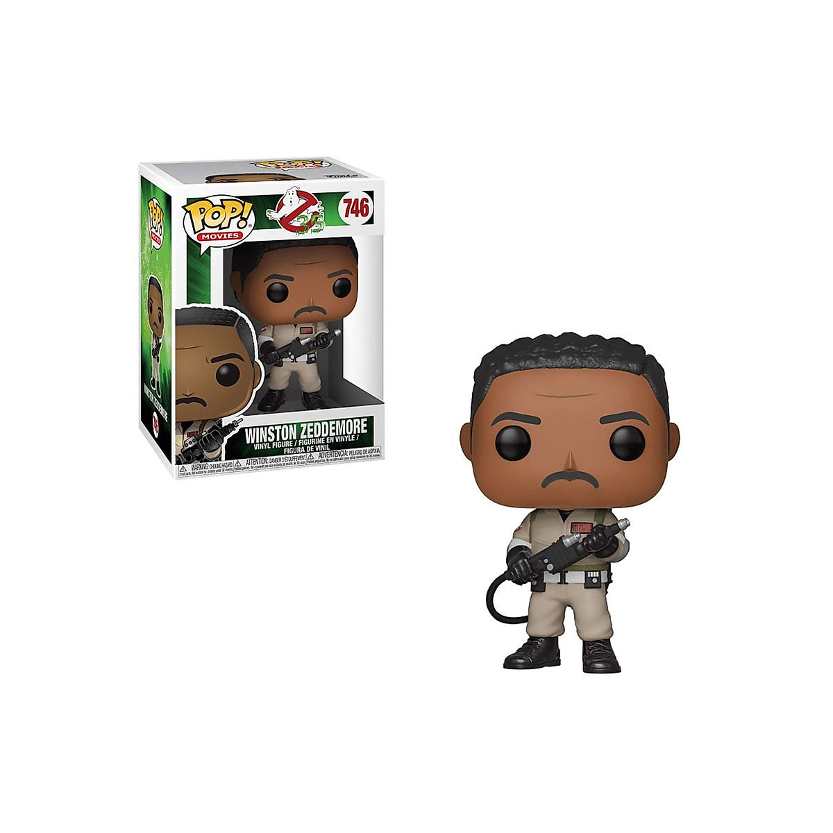 Funko Pop! Movies: Ghostbusters - Winston Zeddemore, Multicolor, Standard