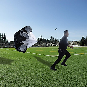 Yaegoo Speed Agility Training Set, Include 1 Resistance Parachute, 1 Agility Ladder with 4 Steel Stakes, 4 Adjustable Hurdles, 12 Disc Cones and a Storage Bag