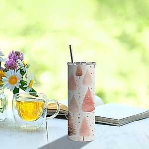 Cartoon Christmas Tree insulated tumblers，Cartoon Christmas Tree coffee cup Gift，Cartoon Christmas Tree Drinking Glasses-Tea Cup-Coffee Mug tumbler with lid and straw 20 oz insulated tumbler cups