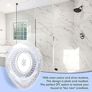 ZephyrJazz Clear Sb-170 Single Handle, for Use with Valley Kitchen, Lavatory and Tub and Shower Faucets, Acrylic, 2-7/8" W x 1-3/4" Base