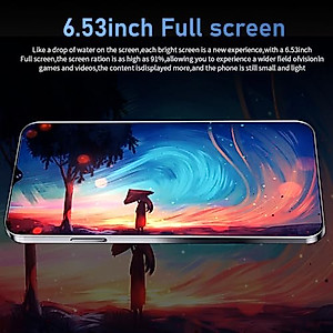 Unlocked 4G Cell Phone 6.54 Inch Screen,12, 8GB RAM 256GB ROM, 32MP 16MP Camera, GPS Navigation,Screen, Facial Unlocking (US Plug)