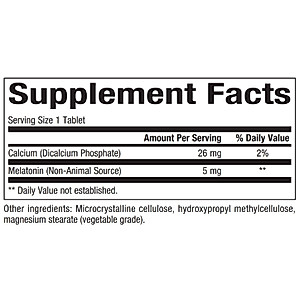 Bioclinic Naturals, Melatonin Time Release 5 mg 60 tabs