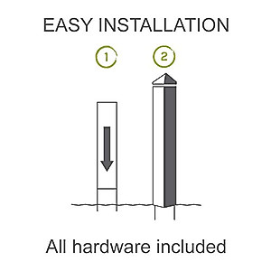 Studio M Let it Be Art Pole Lennon and McCartney Lyrics Outdoor Decorative Garden Post, Made in USA, 20 Inches Tall