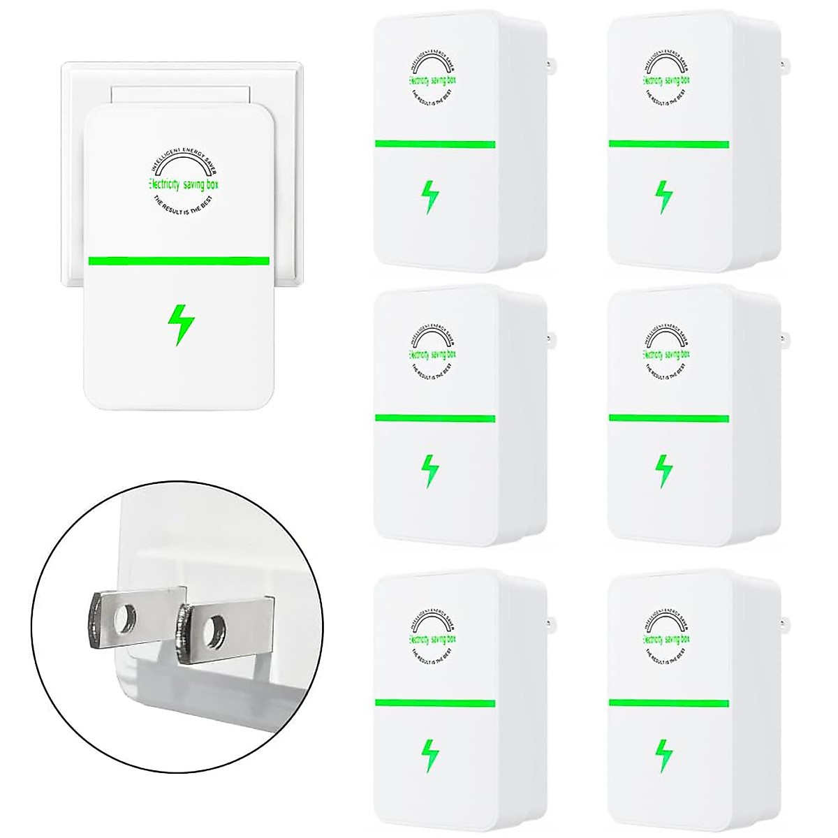 6pcs Energy Saving Device, 2024 New Stop Wasting Electricity Saving Box