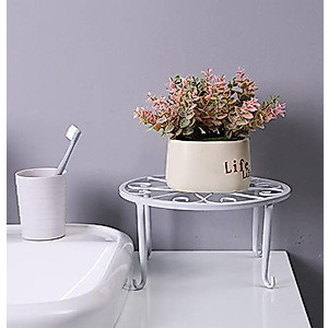 Tosnail 4 Pack 9" Metal Plant Stands for Indoor and Outdoor, Planters Stand, Flower Pots Holder, Beverage Dispenser Stand, Pumpkin Stand for Floor and Tabletop Decoration - White