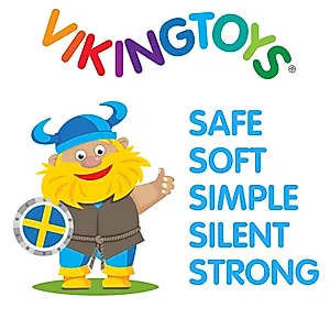 VIKINGTOYS Viking Toys Mighty Construction Fire Truck - Heavy-Duty Toy Emergency Vehicle | Durable, Non-Toxic, Dishwasher-Safe | for Kids Ages 1-5 Years