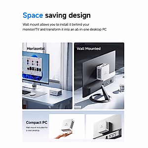 MINISFORUM UM870 Slim Mini PC AMD Ryzen 7 8745H 8C/16T Desktop Computer 32GB RAM 1TB SSD, HDMI/DP/USB4 8K@60Hz Output, 1X 2.5G RJ45 Port, 4X USB Port, Dual Band WiFi, AMD Radeon 780M Graphics