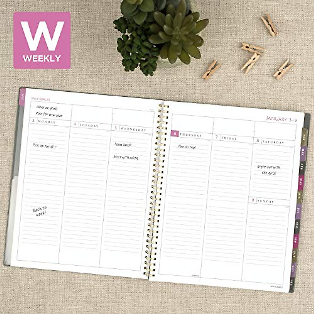2022 Weekly & Monthly Planner by AT-A-GLANCE, 8-1/2" x 11", Large, BADGE Medallion (1565M-905)