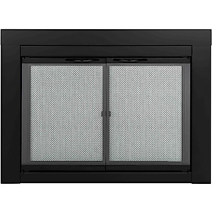 Pleasant Hearth AN-1012 Fireplace Screen, Large, Black