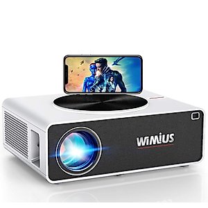 5G WiFi Projector, WiMiUS 4K Video Projector Native 1920x1080 LED Projector