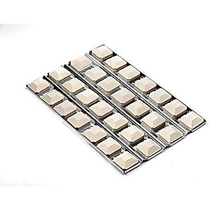 Votenli S9255A(1-Pack) S9256A(1-Pack) Stainless Steel Heat Plate and Ceramic Briquettes (54-Pack) Replacement for Dynasty DBQ30F