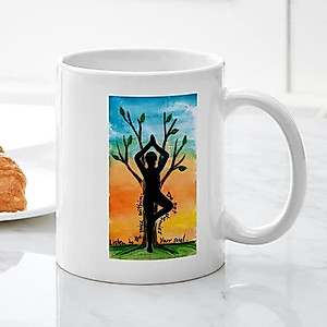 CafePress Yoga Mug Ceramic Coffee Mug, Tea Cup 11 oz