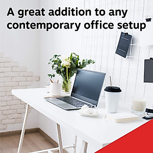 Staples Sorina Bonded Leather Chair (Black, Sold as 1 Each) - Adjustable Office Chair with Plush Padding, Provides Lumbar, Arm and Head Support, Perfect Desk Chair for the Modern Office