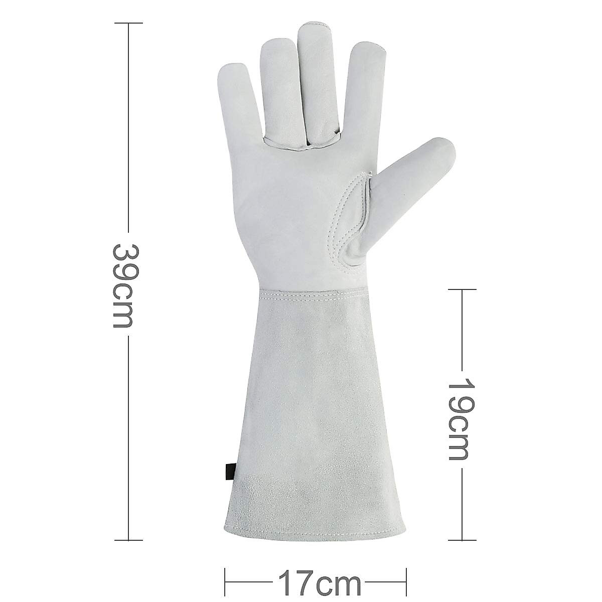 Haokaini Gardening Gloves Rose Pruning Gloves Thorn Proof Goatskin Cowhide Leather Garden Gloves Forearm Protection Gauntlet Gardening Gloves