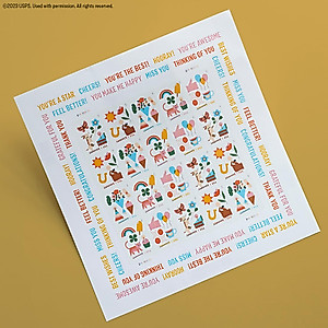 Thinking of You (2 Sheets of 20) First-Class Mail Forever Postage Stamps 2023 Scott 5803-5807