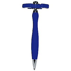 AAkron Halcyon Soft Touch Fidget Spinner Pen, Set of 3, Colors May Vary (spinner color may not match the barrel color)