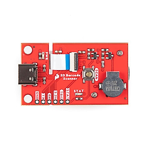 SparkFun 2D Barcode Scanner Breakout-Read 20 Different Barcode symbologies (Both 1D & 2D)- On-Board Image Processing-Decode UPC Codes to QR Codes-Features 2 LEDs Illumination & Aiming