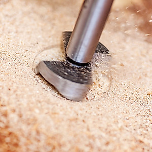 uxcell Forstner Drill Bits 40mm, Tungsten Carbide Wood Hole Saw Auger Opener Woodworking Hinge Hole Drilling Boring Bit Cutter Gray with Case