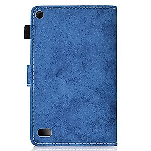 Tablet PC Case Case Compatible with Kindle Fire 7 2015/2017/2019 Case Cover,Slim Smart Folio Stand Cover Shockproof Protective Cases Auto Sleep/Wake Protective Case Tablet Home (Color : Blue)