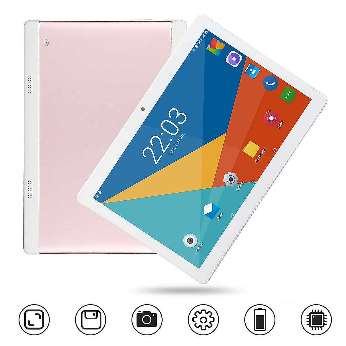 Tablet, Tablet Computer Dual SIM 2GB 32GB RAM HD Touch Screen for Home for Office (US Plug)