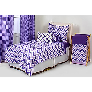 Bacati - Mix N Match Zigzag Hamper (Purple)
