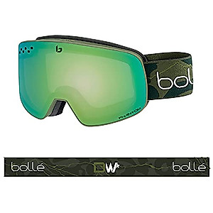 Bollé Nevada Cylindrical Snow Goggle - David Wise Signature Series | Phantom Green Emerald