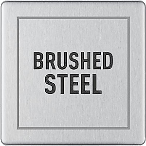 BG Electrical FBS83P-01 Screwless Flat Plate 400W 3 Gang 2 Way Push Dimmer Switch, Brushed Steel, 400 W