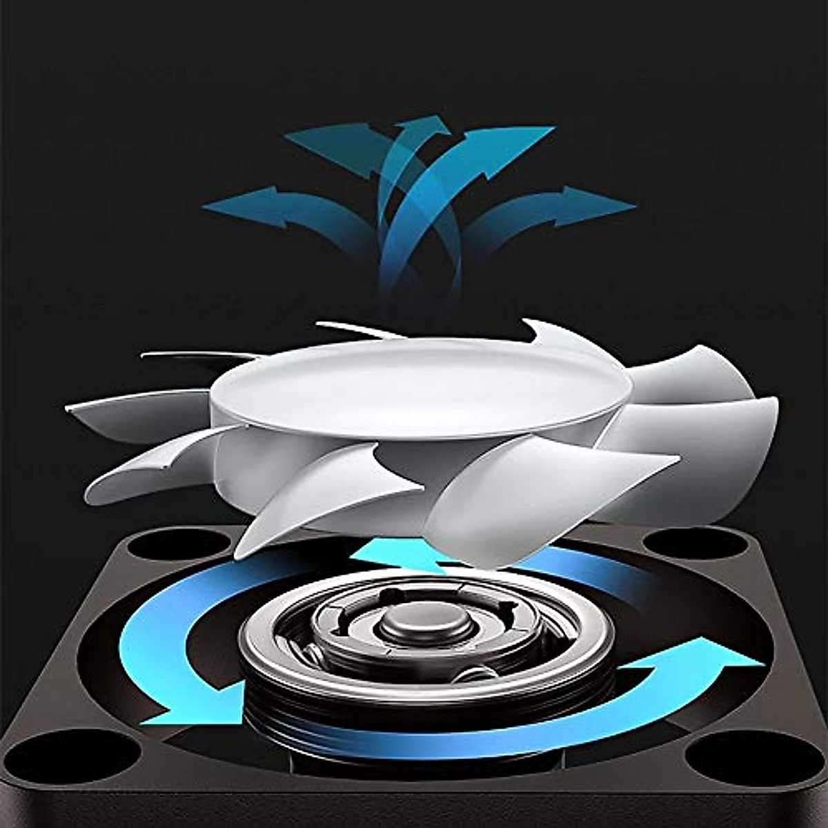 DIAOD Portable Mobile Phone Cooler Game Cooling Gaming Heat Sink Audio Aux Radiator (Color : Black)