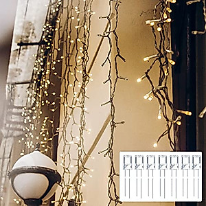 Mudder 60 Pcs LED 5mm Christmas String Lights Replacement Bulbs Energy Efficient LED Halloween Wire Light Set Connectable Home Decor Light Bulb for Festival Patio Garden Wedding Holiday (Warm White)