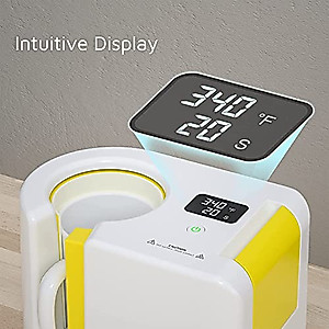 OFFNOVA Mug Heat Press, 11-14oz Sublimation Tumbler Heat Press Machine with LCD, Including 1X Blank Mug, 6X HTV Ink Markers and Pens (MUGUM)