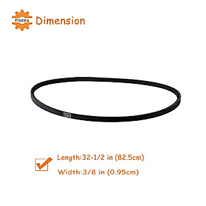 Podoy 532196853 Drive Belt for Compatible with Husqvarna V-Belt 32-1/2in Replacement Craftsman 196853, 426609 Husqvarna 5521CHV, 65021CHV, HU550F Jonsered LM2155MD Lawn Mower Drive Belt