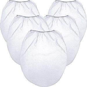 Patelai 30 Pieces 5 Gallon Paint Strainer Bags White Regular Fine Mesh/Elastic Top Bag Strainers for Use with Paint Sprayers