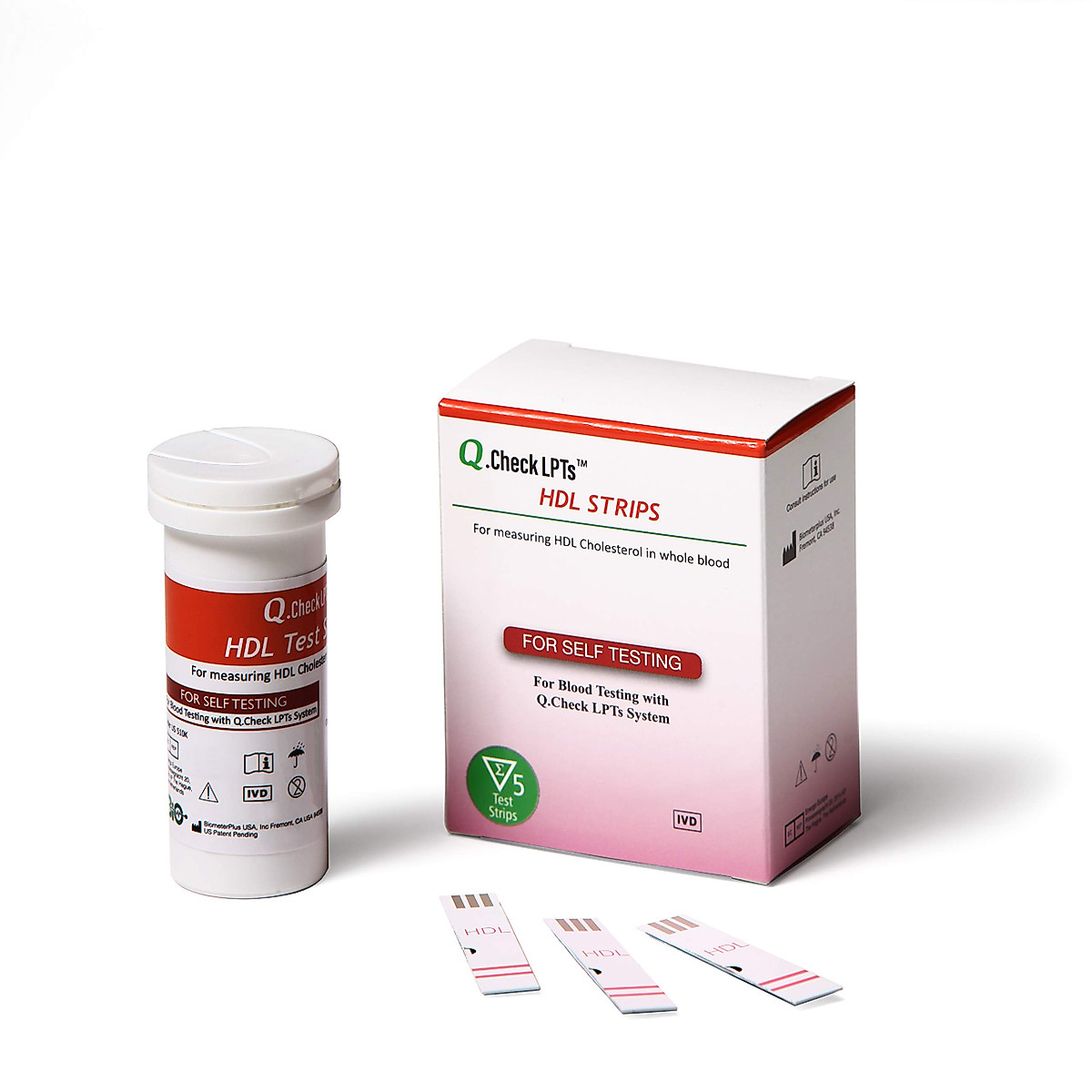 Helse Q.Check HDL Cholesterol Test Strips, 5 Count