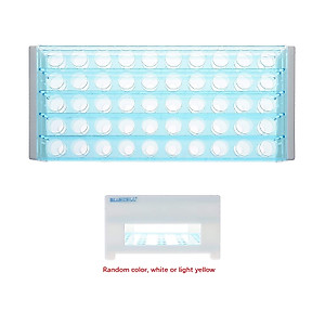 BCP Plastic 50 Hole Test Tube Rack for 10/15/16mm Tube, Detachable