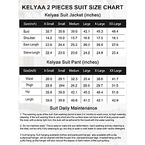 Kelyaa Women's 2 Piece Suit Notched Lapel One Button Slim Fit Business Office Work Tuxedo Blazer Pants Set Navy Blue