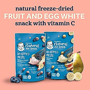 Gerber Natural for Baby Whipped Melts - Banana Pear, 7Count