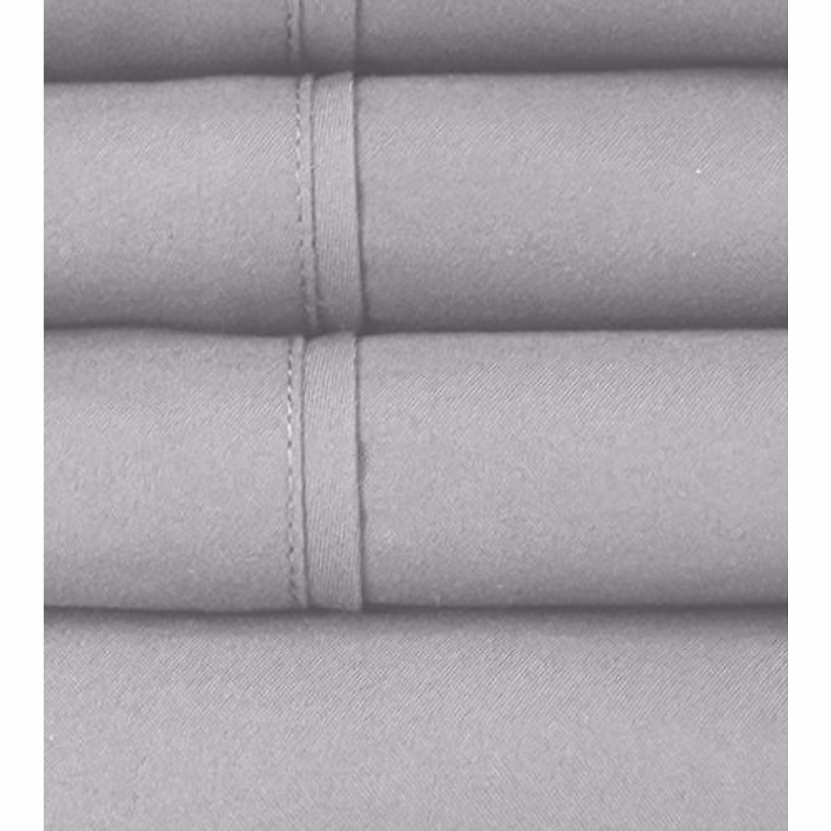 Full Size Bed Sheets - 6 Piece 1500 Supreme Collection Fine Brushed Microfiber Deep Pocket Full Sheet Set Bedding - 2 Extra Pillow Cases, Great Value, Full, Silver