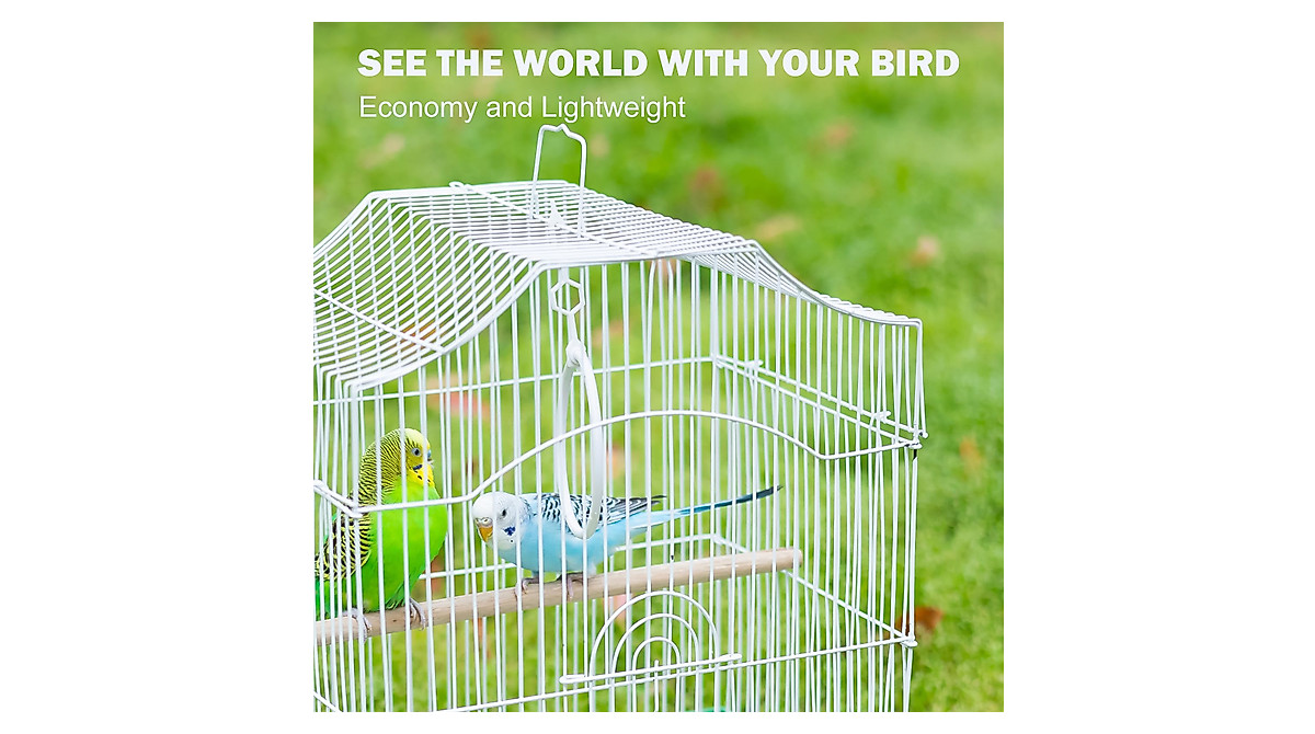 Kuzino Small Bird Travel Cage - Economy and Lightweight Small Birds ...